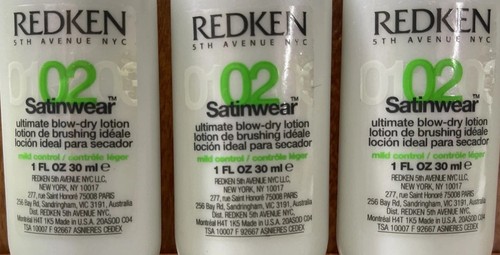 REDKEN Satinwear 02 Ultimate Blow-dry Lotion 1oz (3-bottles) | eBay