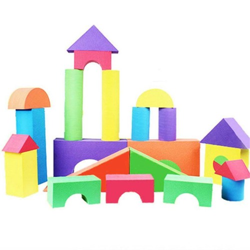 Colorful Soft EVA Foam Building Blocks Bricks Toy Kids Early ...