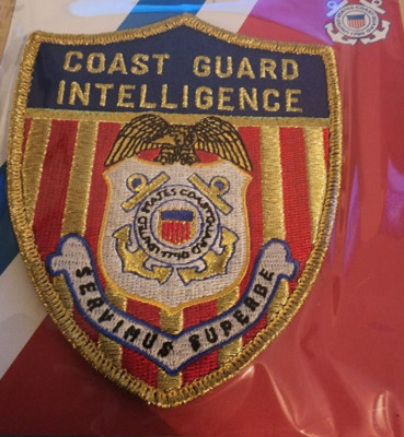 4" USCG COAST GUARD INTELLIGENCE EMBROIDERED HOOK & LOOP PATCH | eBay