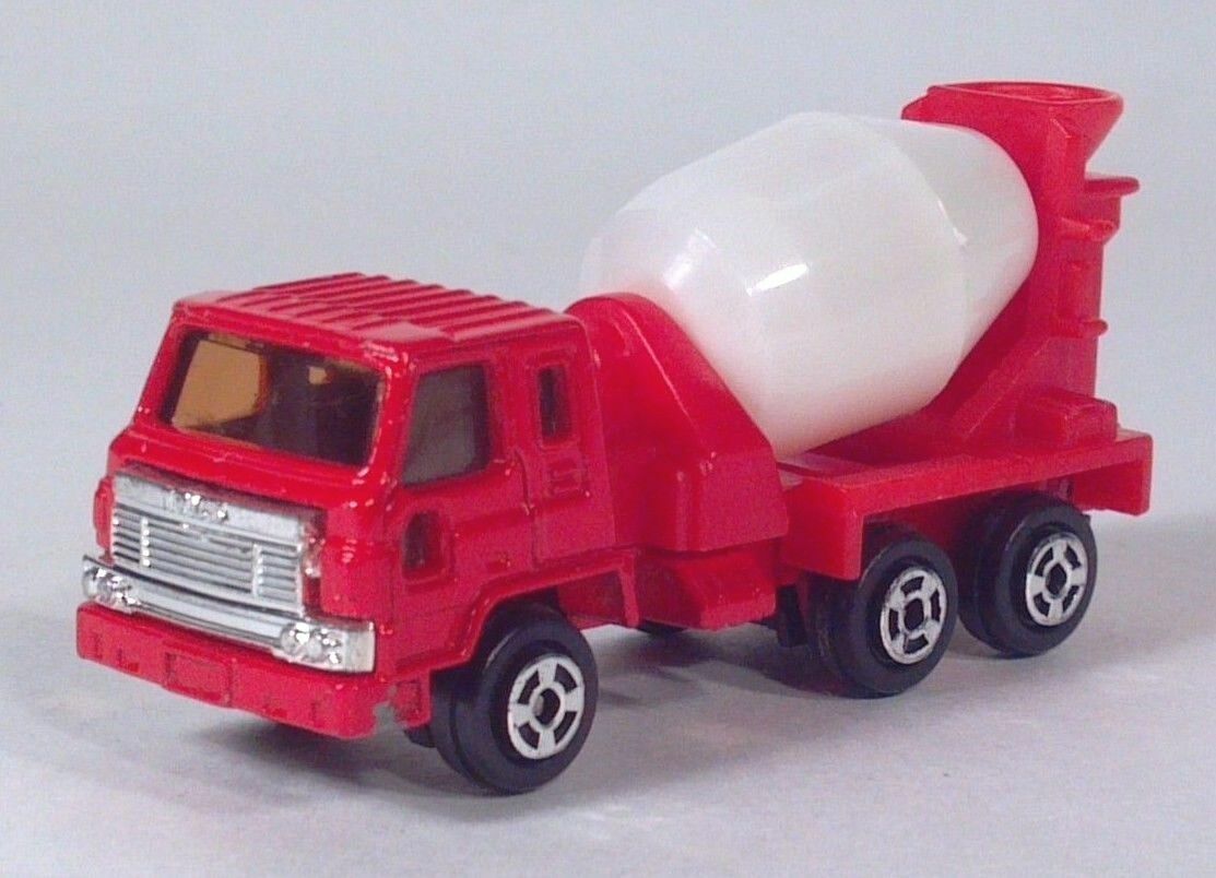 Track Cement Mixer Concrete Truck COE Cab Over Engine Red And White | eBay