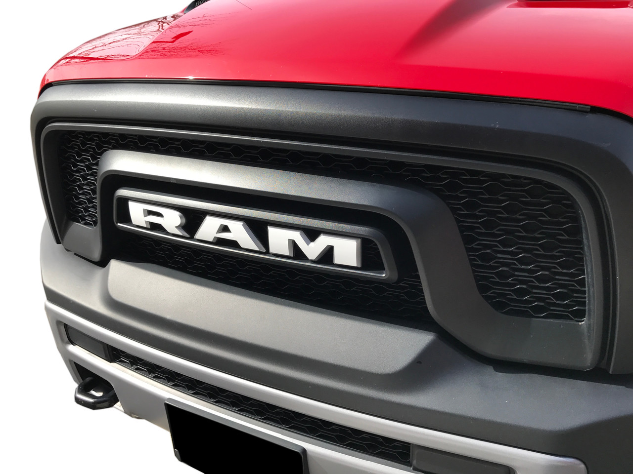 RAM Grille Emblem Overlay Decal - 2015-2018 Ram Rebel and 19-23 Warlock ...