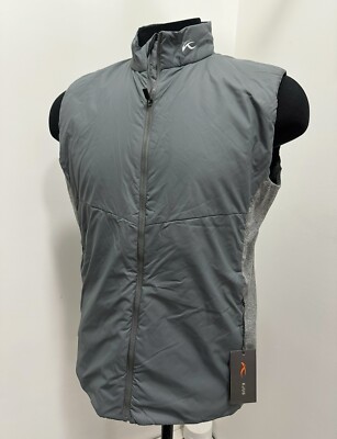 KJUS Golf Gray Radiation Vest II Lightweight DWR Fabric Men Size XL (54 ...