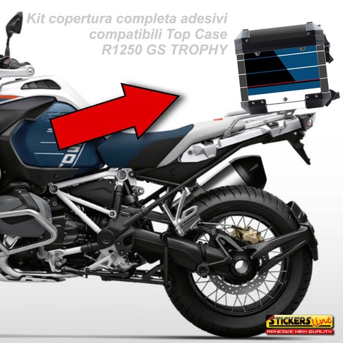Top Case Stickers Kit BMW R1250 GS Adventure Trophy 2022 - 23 Bags ...