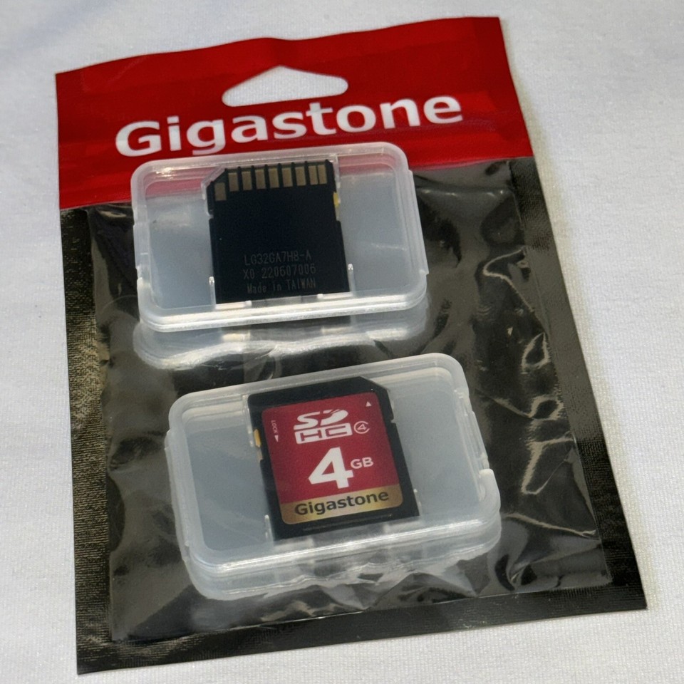 Gigastone 32GB & 4GB SD Memory Card for Cameras, Full HD Video, SDHC U1 ...