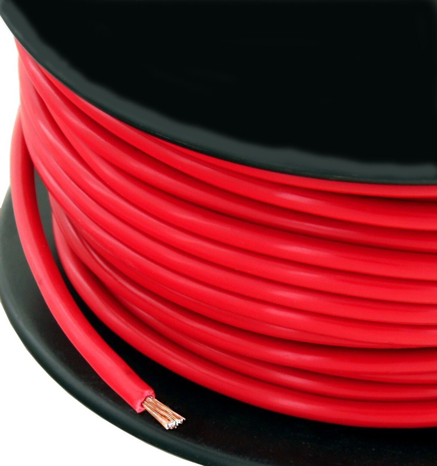 12 Gauge 12v Primary Wire Remote Cable Red & Black CCA - 2 Rolls - 50 ...