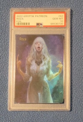 Kryptik Roza Patreon Full Art Holo Art Card Pre Kickstarter PSA 10 | eBay