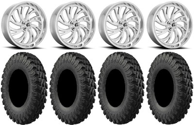 Fuel Kompressor Polished 22" Wheels 35" MotoRally Tires Commander ...