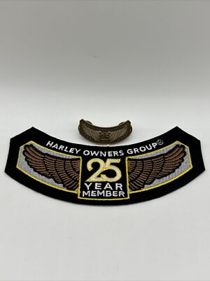 Harley-Davidson Owners Group HOG (1983-2008) 25 Year Rocker Patch and ...