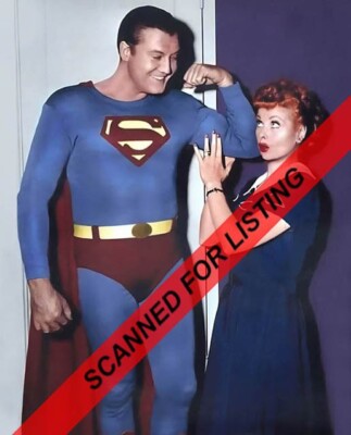 Superman 50's TV George Reeves & Lucielle Ball 8X10 Colorized PHOTO ...