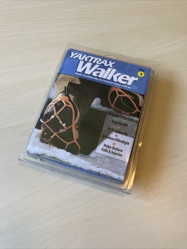 Yaktrax Walker Size S - Black - Spikeless Traction for Snow or Ice ...