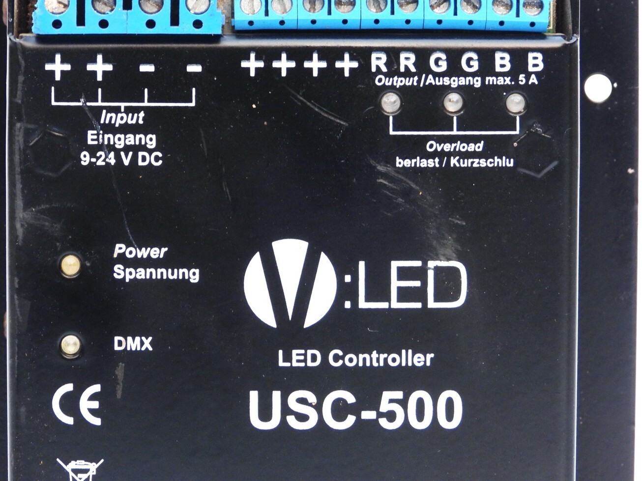 FlexLED USC-500 LED CONTROLLER 9-24V RGB 3X5A DMX MASTER SLAVE STAND ...