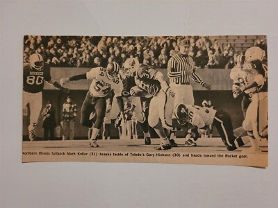Mark Kellar Northern Illinois Gary Hinkson Toledo 1972 College Football ...