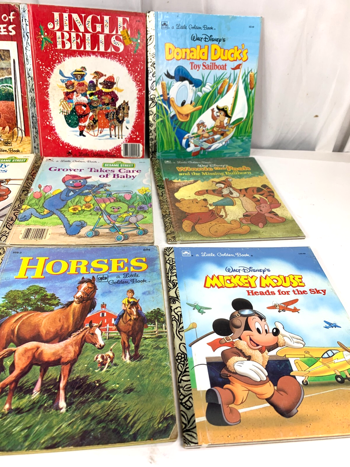 Vintage Little Golden Books LOT of 18 Mixed Children's Picture Board ...
