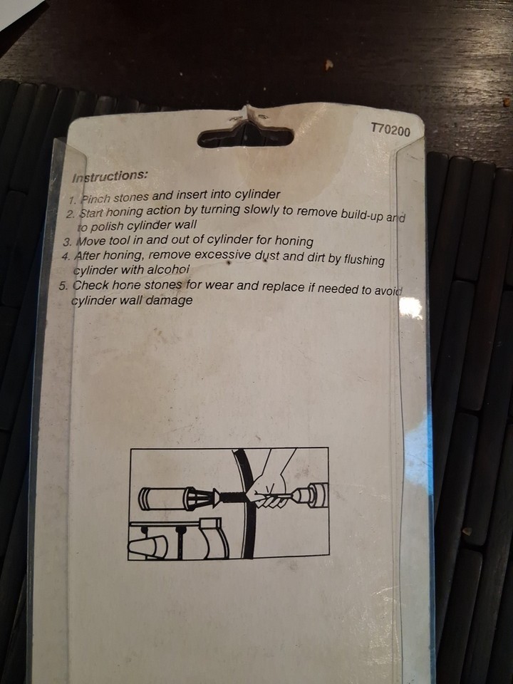 AmPro Engine Cylinder Hone 2"-7" Flexible Shaft 3pc 220 Grit Stones ...