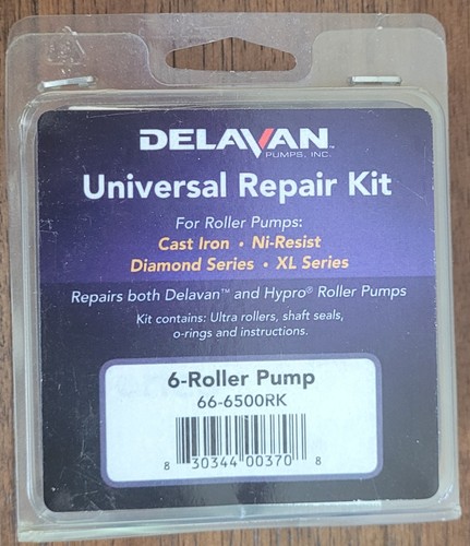 Delavan Universal 6 Roller and Hypro Pump Repair Kit 66-6500RK | eBay