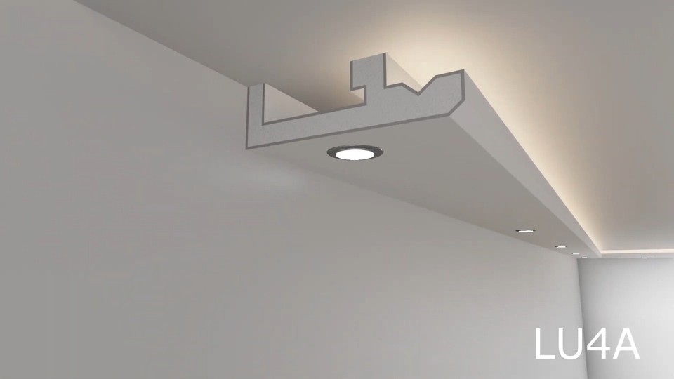 COVING GU10 DOWNLIGHT AND LED EPS PLASTER COATED Ceiling Wall *PREMIUM ...