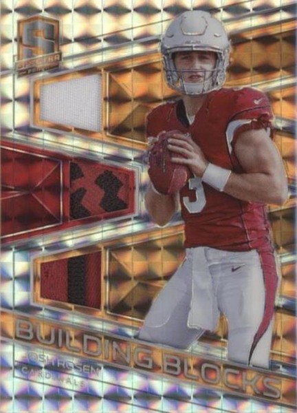 2018 Panini Spectra - Building Blocks Neon Orange Prizm #8 Josh Rosen ...