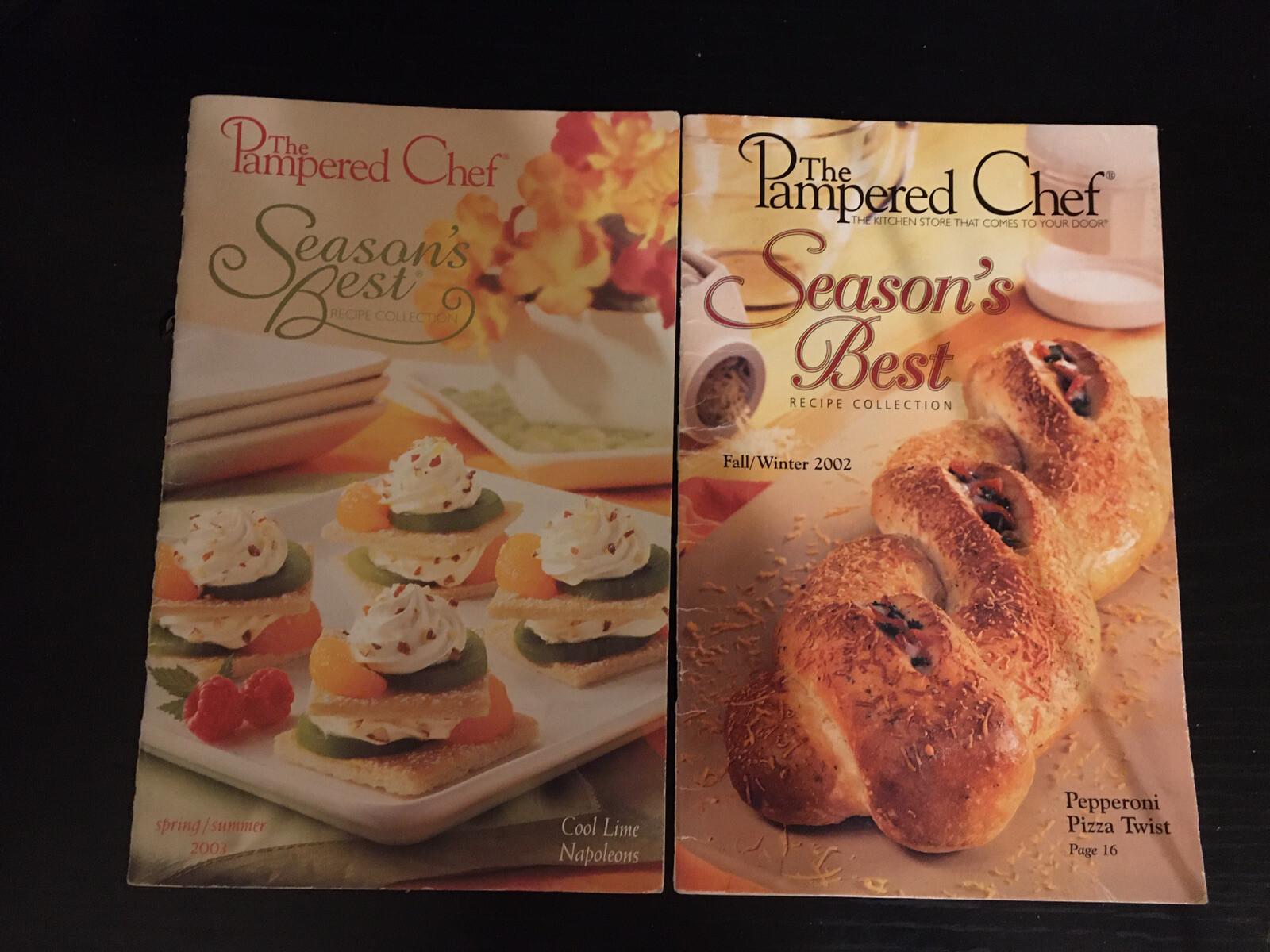 The PAMPERED CHEF Cookbooks Lot of 2 Season's Best Recipe Collection | eBay