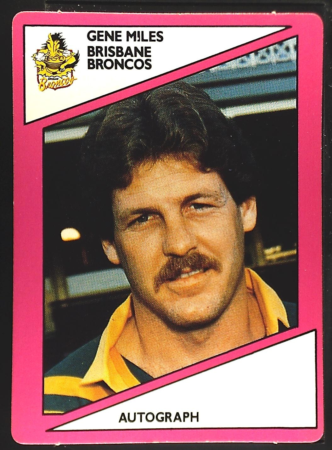 1988 #114 Gene Miles Brisbane Broncos Scanlens Stimorol rugby league ...