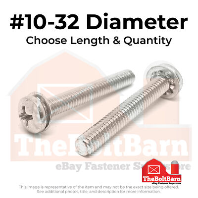 #10-32 410 Stainless Internal Tooth Phil Pan Machine Screws (Pick ...