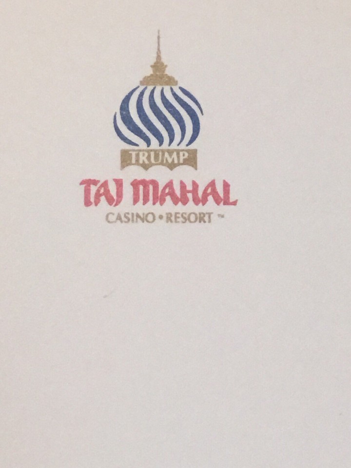 Vintage Donald Trump Taj Mahal Casino Resort Paper Note Pad RARE | eBay