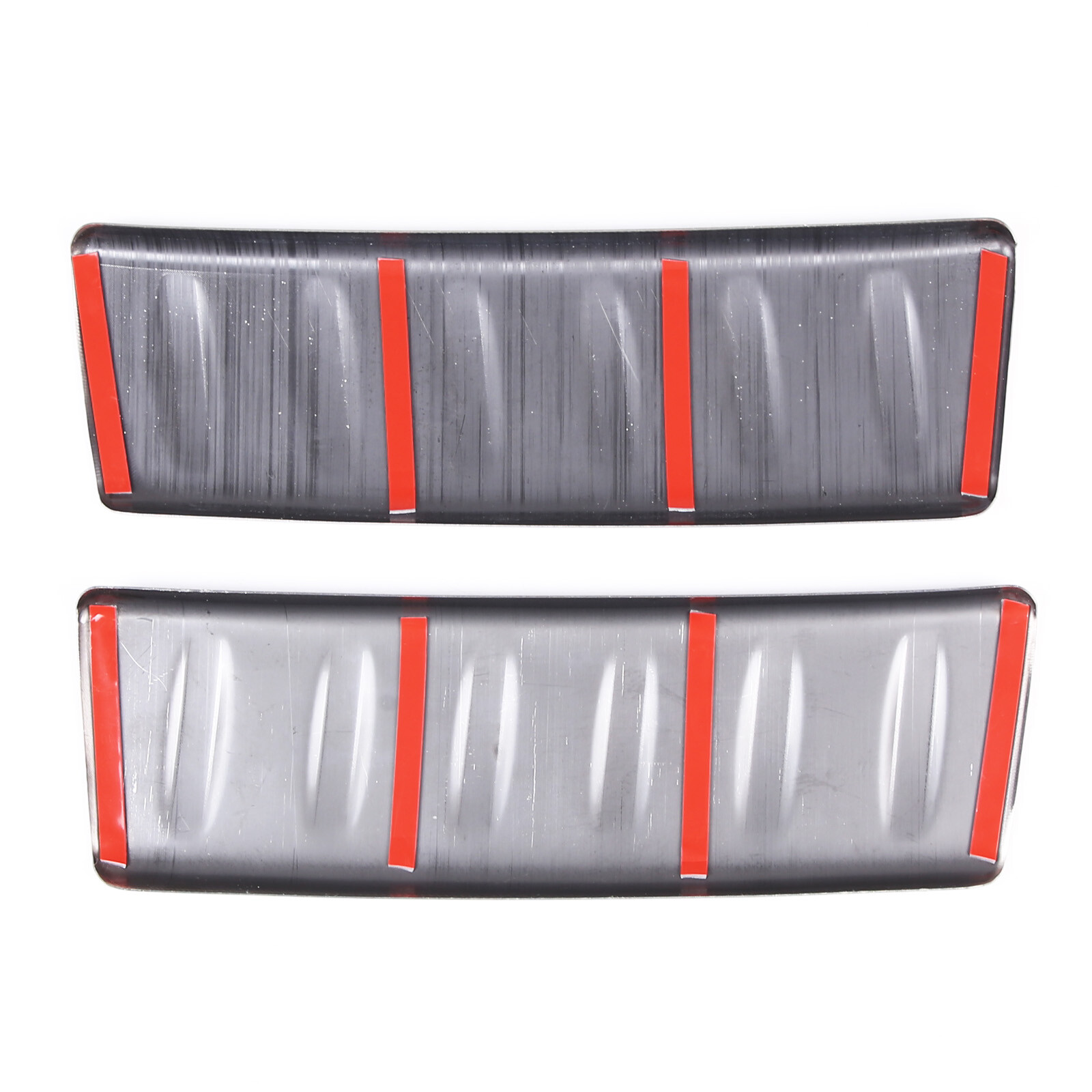 Black Steel Car Trunk Built-in Guard Trim Sill Scuff Plate Kit For ...