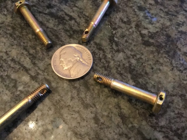 4 Aircraft 10 32 10 32 Bolts With Lock Wire Hole And Cotter Pin Hole 4-aircraft-10-32-10-32-bolts-with-lock-wire-hole-and-cotter-pin-hole