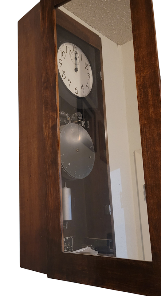 IBM Wood Cabinet Model 15 Master Clock W/Wiring Diagram & Paperwork ...