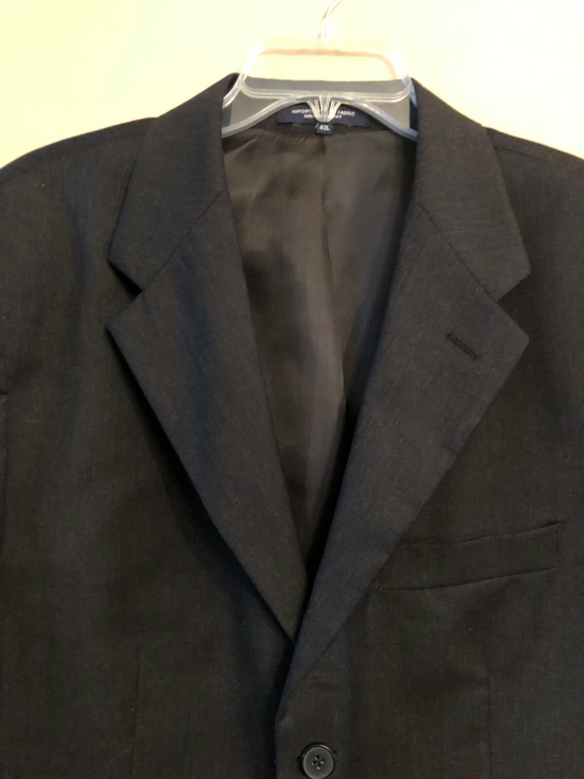 Structure Men's Suit Jacket Dark Gray Size 42L - Gem