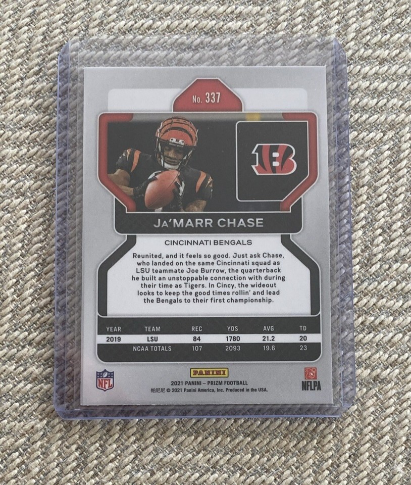 2021 JAMAR CHASE PANINI PRIZM BASE #337 ROOKIE CARD RC BENGALS | eBay
