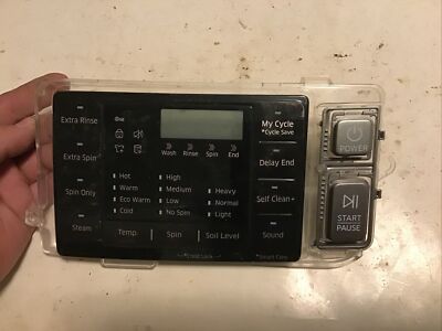 Samsung Washer Control Cover/Buttons Inlay DC64-03062E DC93-00376D. #67 ...