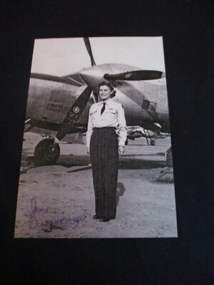 Women's Air Force IRIS CUMMINGS Signed 4x6 Photo WASP PILOT AUTOGRAPH ...
