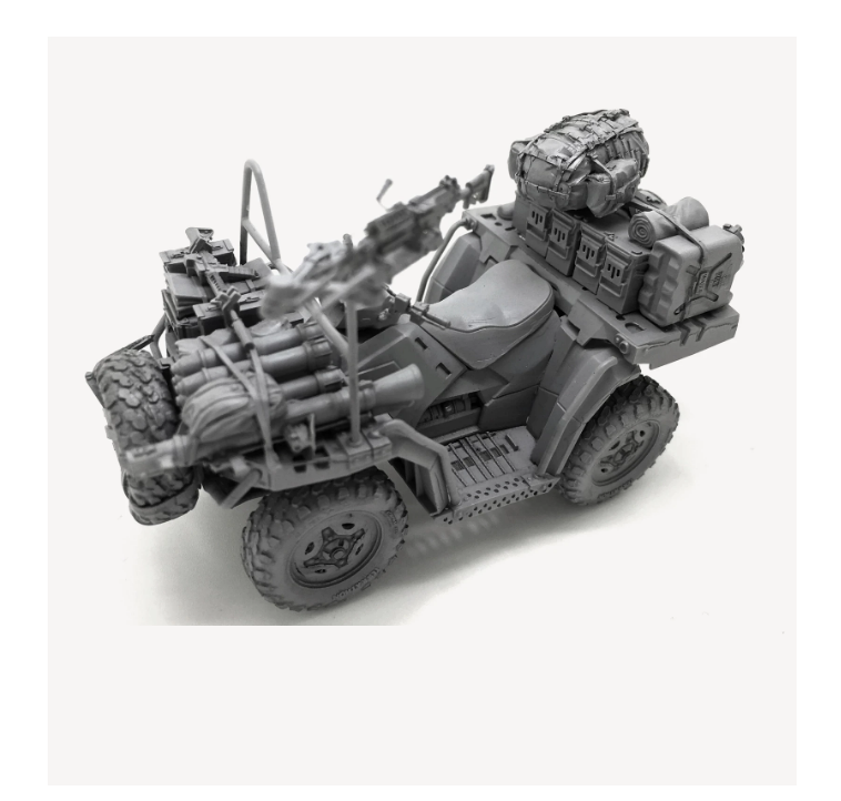 1/35 Resin Model Kit ATV US Military Jeep Terrain Vehicle Unassembled ...