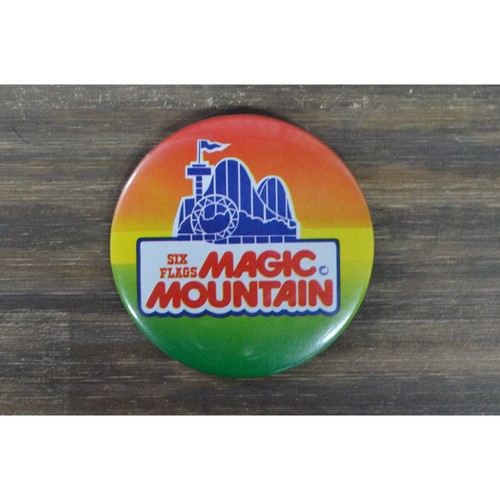 Vintage Six Flags Pin Magic Mountain Theme Park | eBay