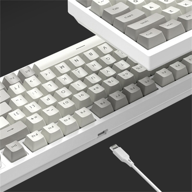 Gaming Keyboard with Rotatable Button Computer Keyboard Hot-Swappable ...