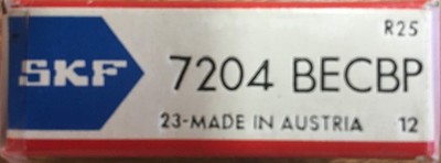 7204-BECBP SKF Angular Contract, Ball Bearing 20X47X14 (mm) | eBay