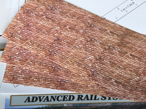RED CUT STONE BLOCK - BLOCK WALL EMBOSSED SHEET 3 Pack ALL Scale ...