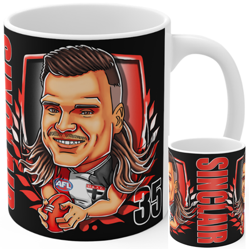 Jack Sinclair Mug - St.Kilda Saints - Art by Brocker | eBay Australia