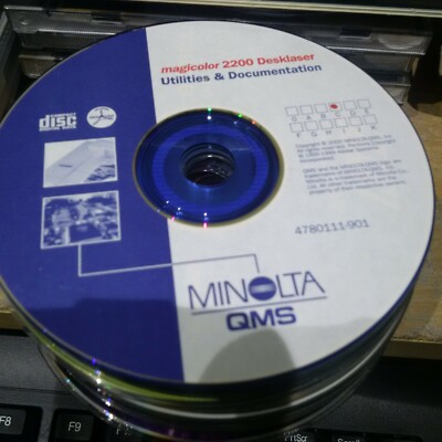 MINOLTA MAGICOLOR 2200 DESKLASER - Utilities Software CD-ROM 2000 ...