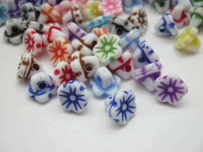20 Tiny Floral Sewing Buttons 8mm Mini Flower Shank Buttons for Babies ...