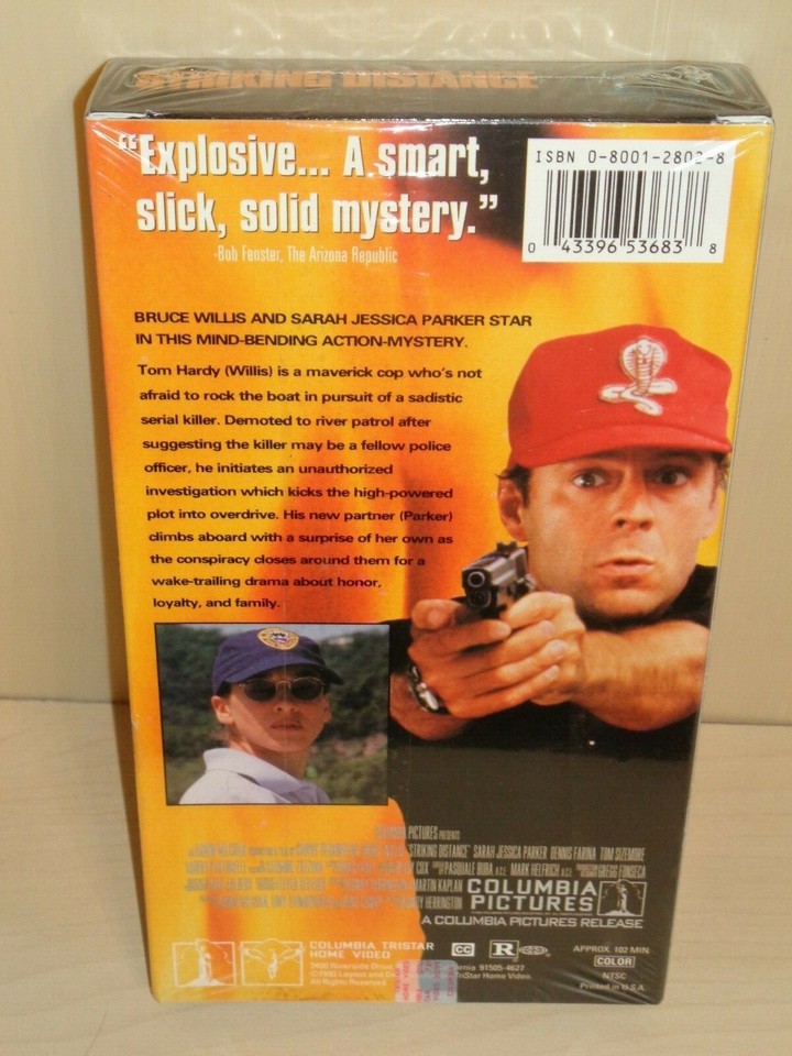 Striking Distance (VHS, 1994, Closed Captioned) - New & Sealed ...