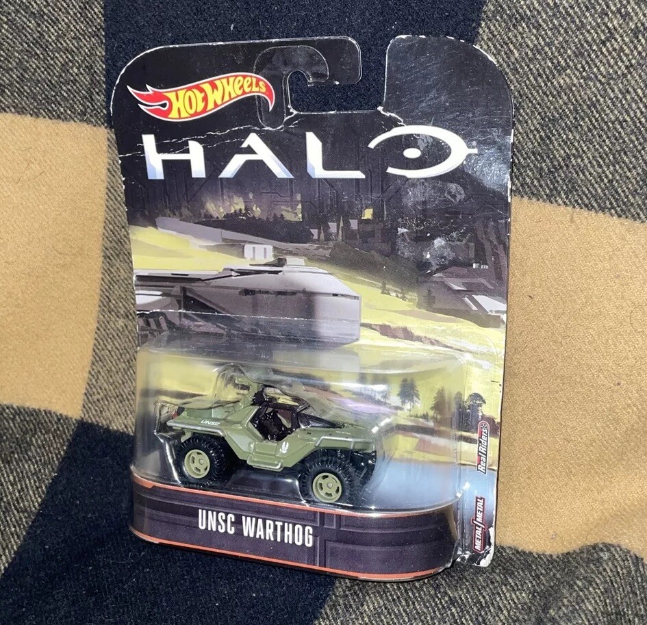 Halo UNSC WARTHOG Hot Wheels Collector Mattel Diecast 2016 Microsoft ...