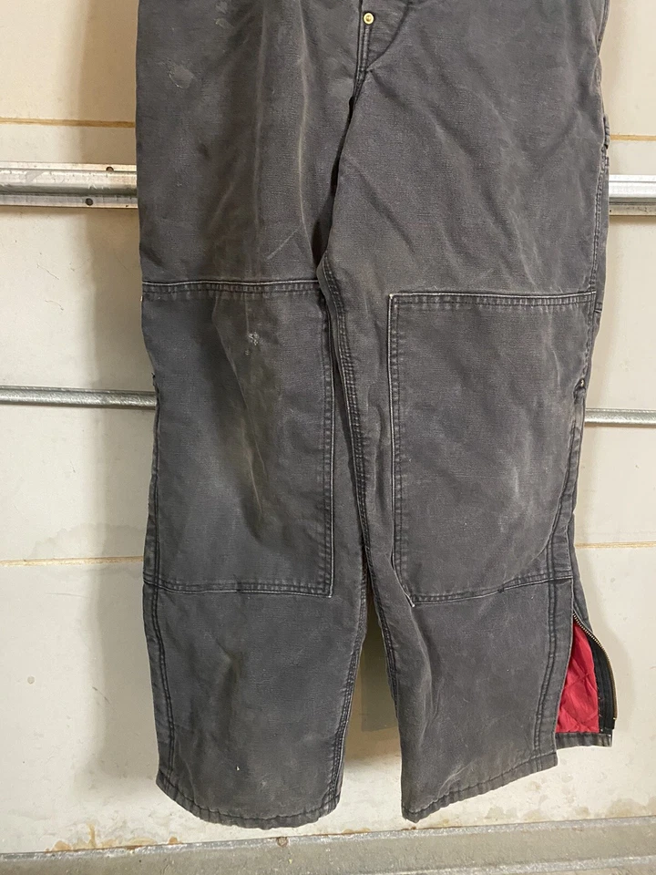 Carhartt R27 BLK Men's 50 X 28 Double Knee Depop