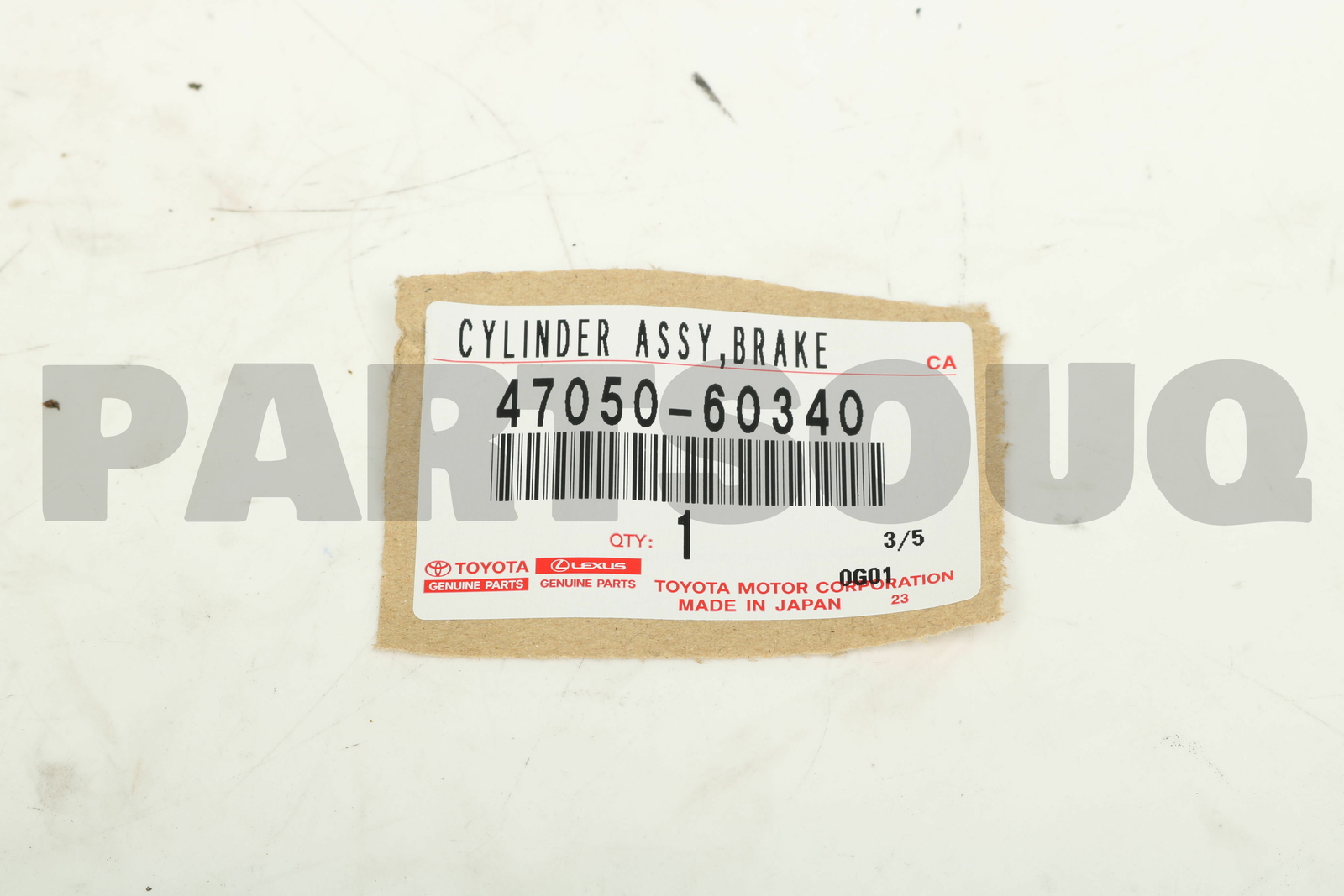 4705060340 Genuine Toyota BRAKE BOOSTER ASSY, W/MASTER CYLINDER 47050 ...