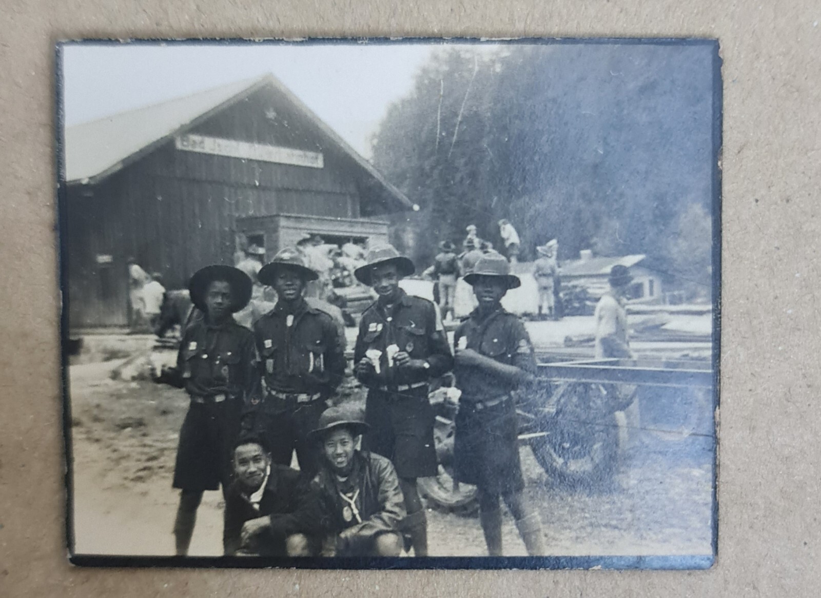1950 Lot Of 8 Pcs Malaya Boy Scouts - Self / Group Real Photo - B&W ...