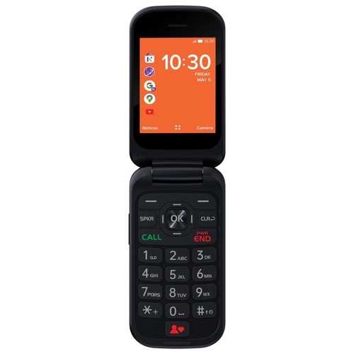 Consumer Cellular Iris 8GB Black Flip Phone 4G LTE 5 (MP) Megapixels | eBay