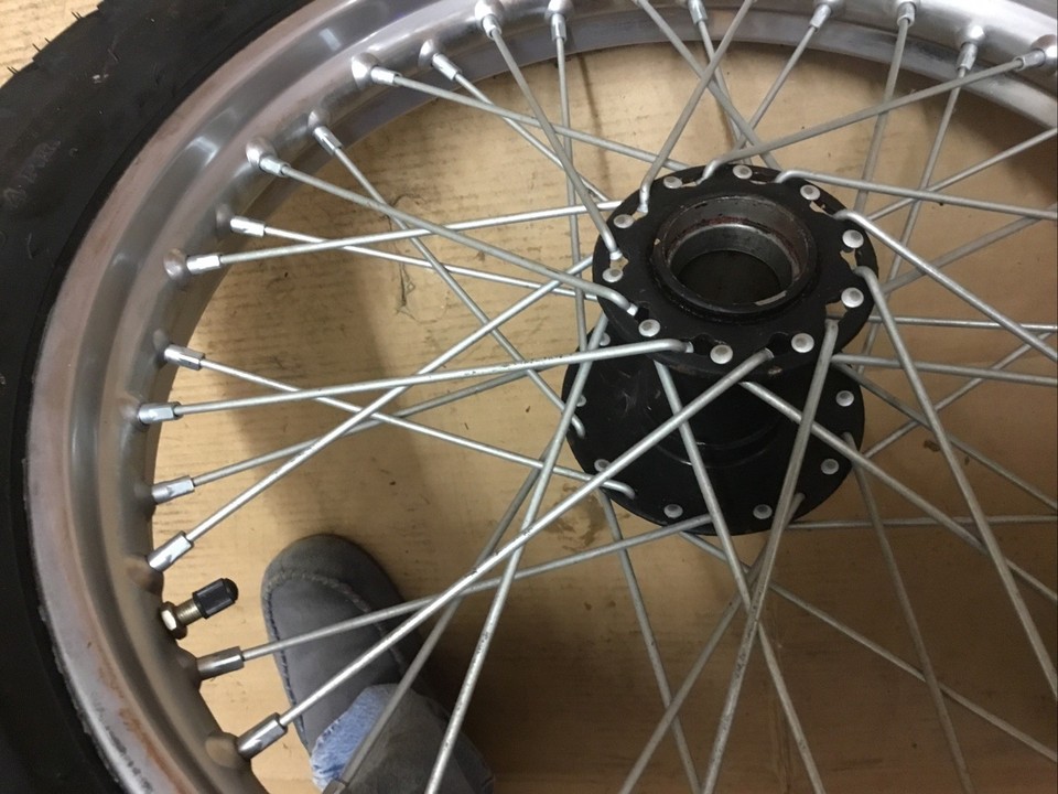 Triumph Rear Wheel QD Type 18” Rim New Dunlop Tyre | eBay UK