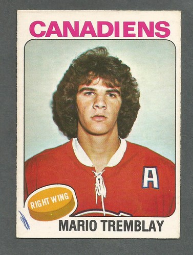 1975-76 OPC O-Pee-Chee Hockey Mario Tremblay #223 Rookie RC Canadiens ...