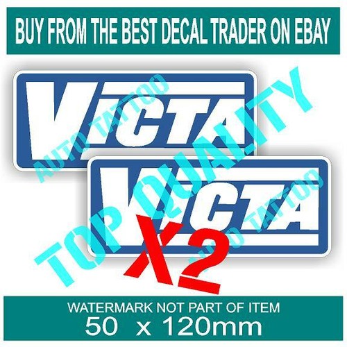 VICTA DECAL STICKER X2 LAWN MOWER TOOLBOX GARAGE WORKSHOP CAR TRUCK ...