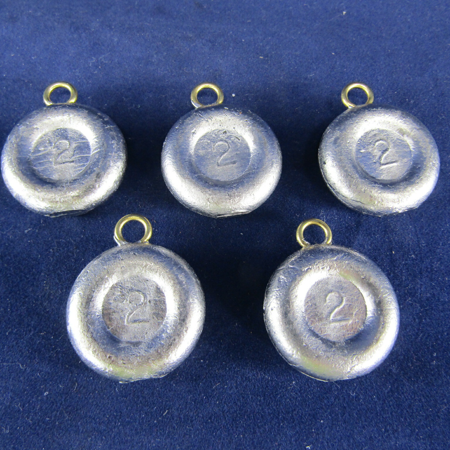 River / Disk / Coin Sinkers 2 oz - Packages of 5, 10, 25 or 50 ...
